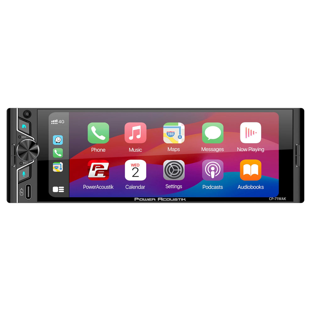 Power Acoustik CP-71WAK Single DIN 6.5" Touchscreen Car Stereo