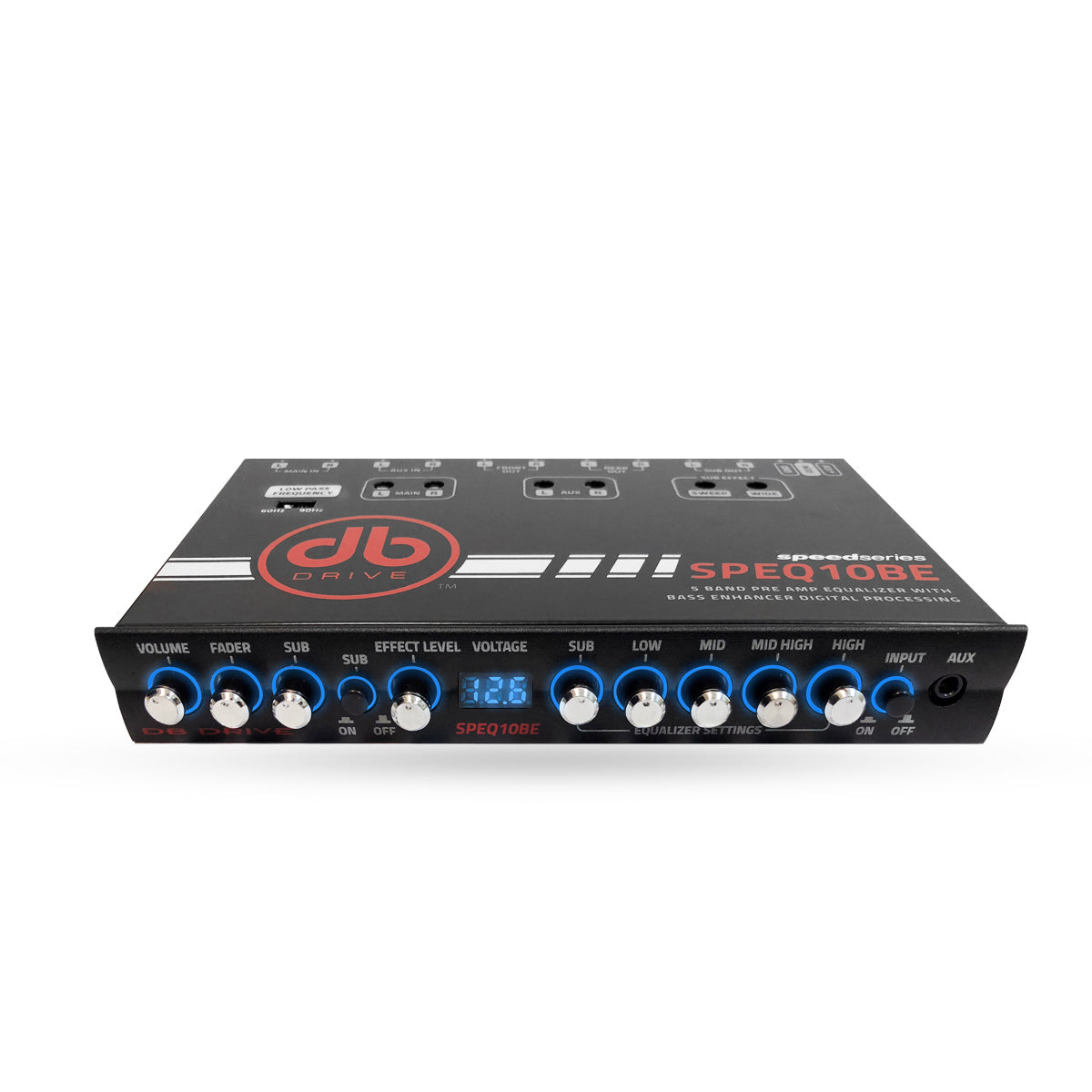 DB Drive SPEQ10BE : 5 Band Pre Amp Equalizer With Bass Enhancer Digita