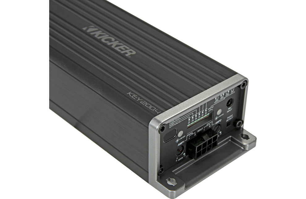 Kicker 47KEY200.4 KEY200.4 Smart 4-Ch. Amplifier (auto-EQ/processor)